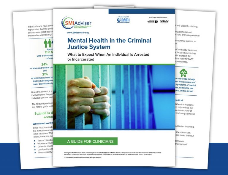 New Clinical Guide From SMI Advisor for Criminal Justice Forensics ...